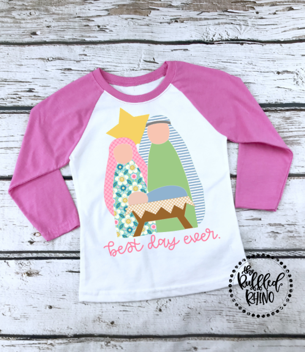 Best Day Ever Raglan-Girl Design – The Ruffled Rhino